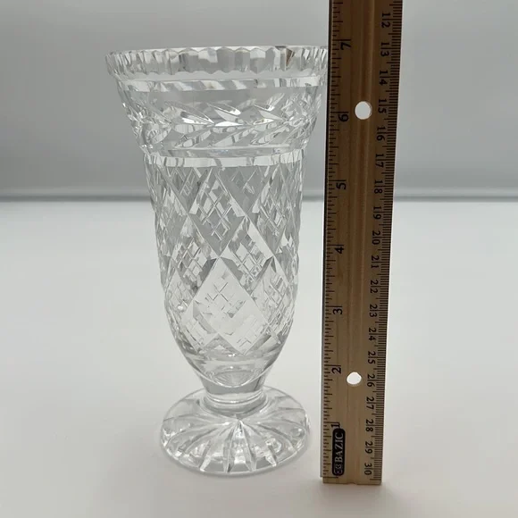 Vintage Waterford Crystal Vase Glandore Variation